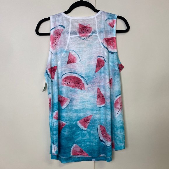 Style & Co. | Tops | Nwt Style Co Watermelon Print Swing Tank Top L ...